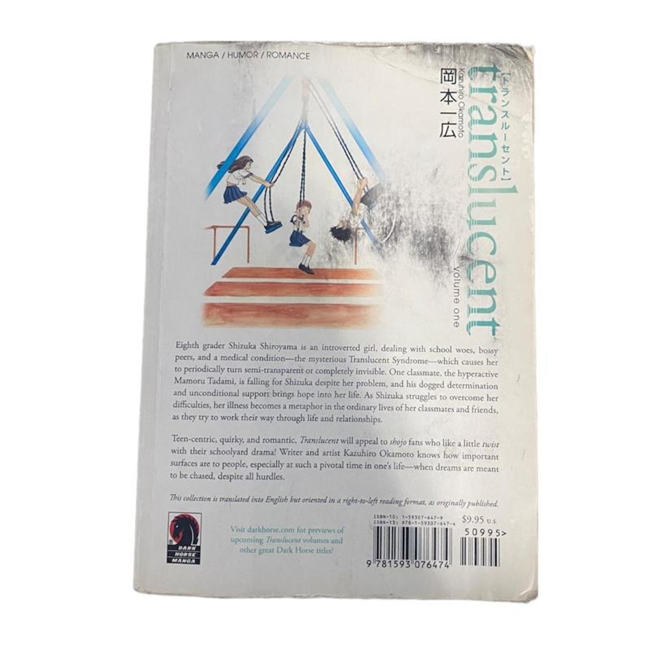 🔴 volume 1 used translucent manga by kazuhiro... | Depop