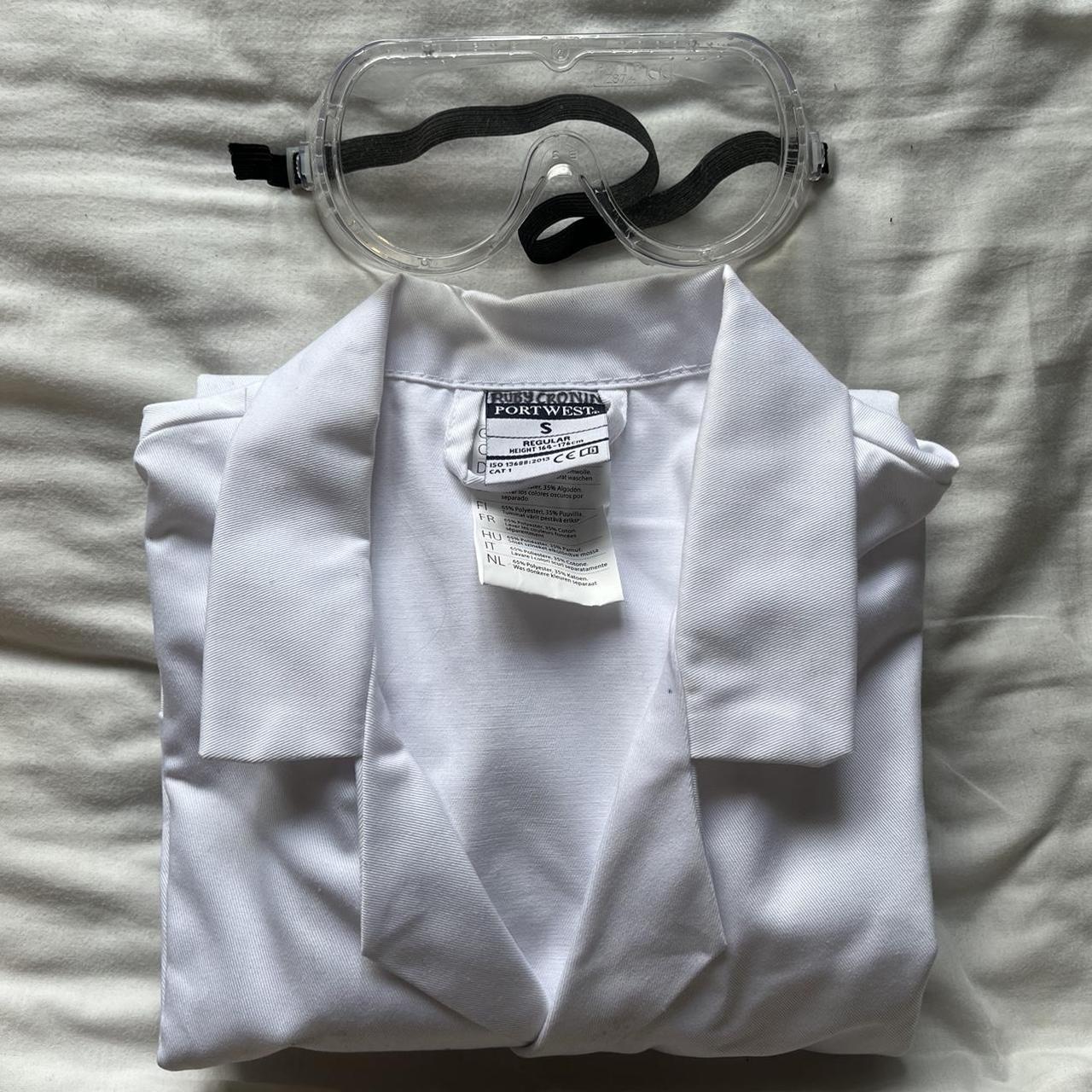 Lab coat and goggles Alevel sciences Halloween costume - Depop