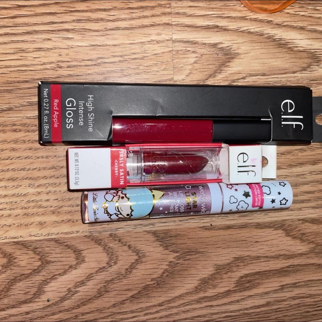 Lip bundle Elf red apple high shine lipgloss Elf... - Depop