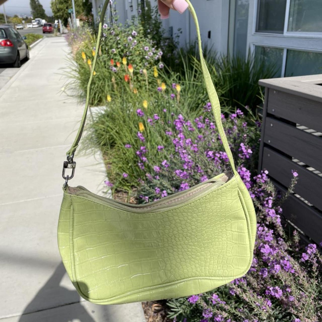 Bright Green Croc 🎾🐊 shoulder bag I purchased this... - Depop