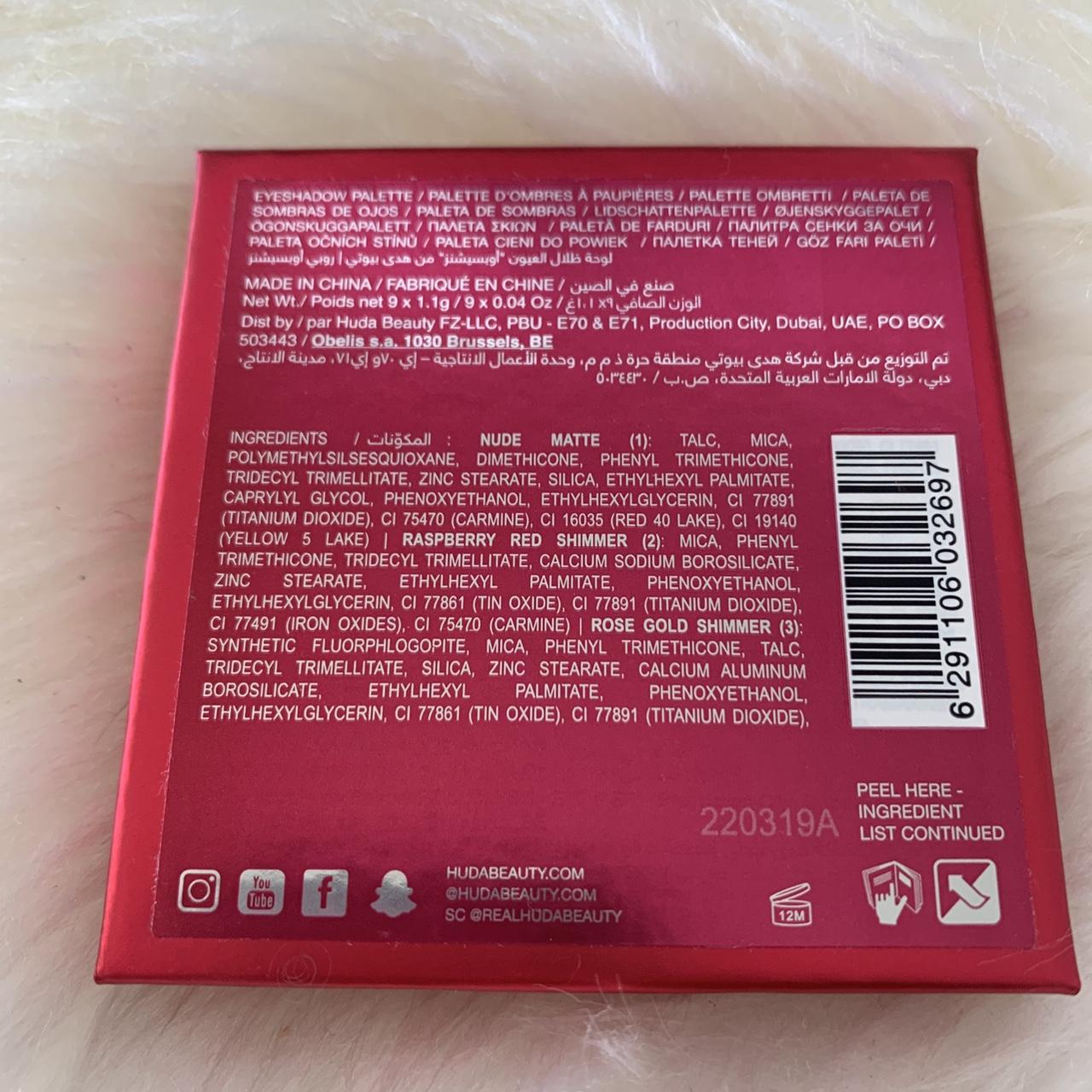 Huda beauty ruby obsessions mini eyeshadow palette.... - Depop