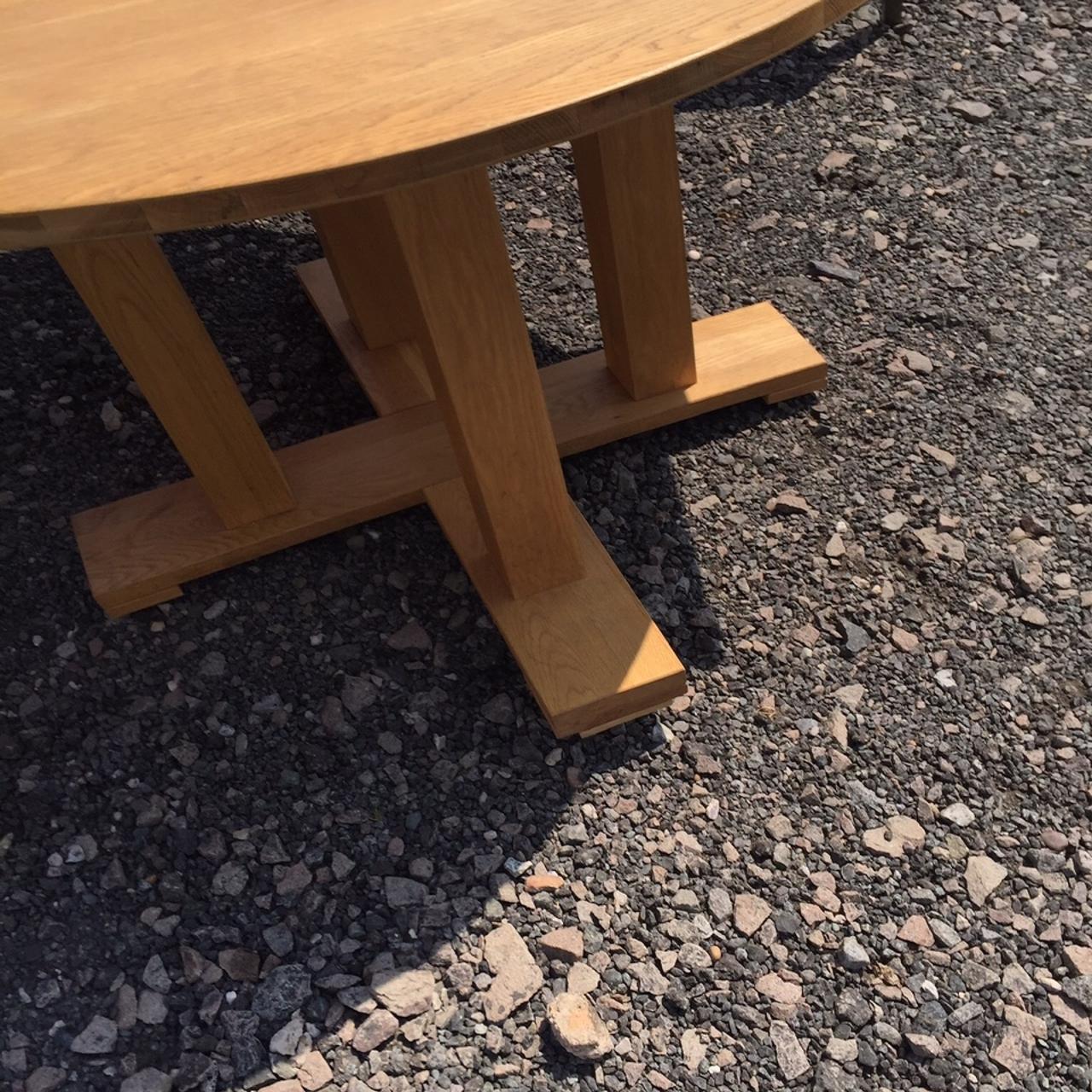 Oak dinning table with extension good condition... - Depop