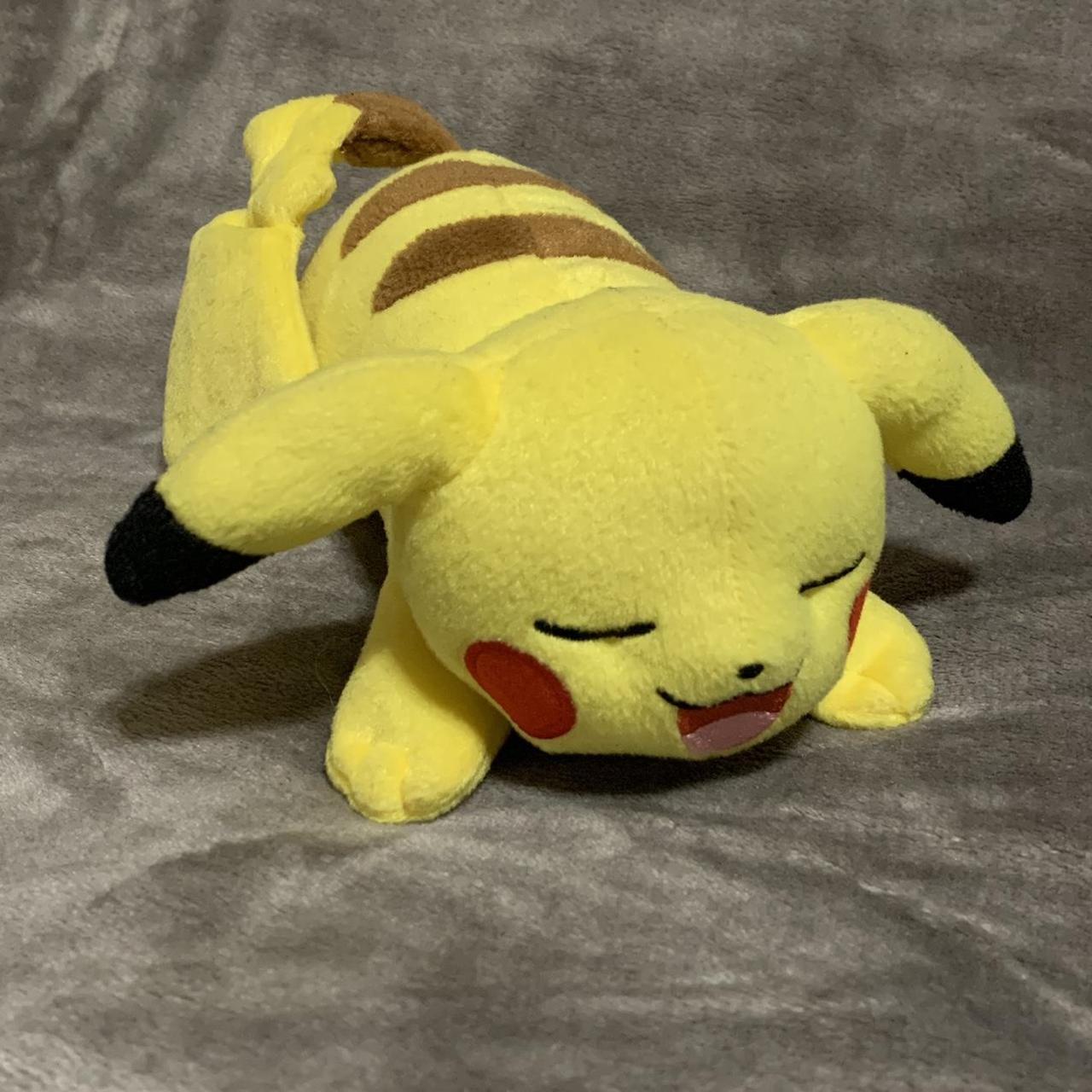sleeping pikachu pokemon plush - bought from a store... - Depop