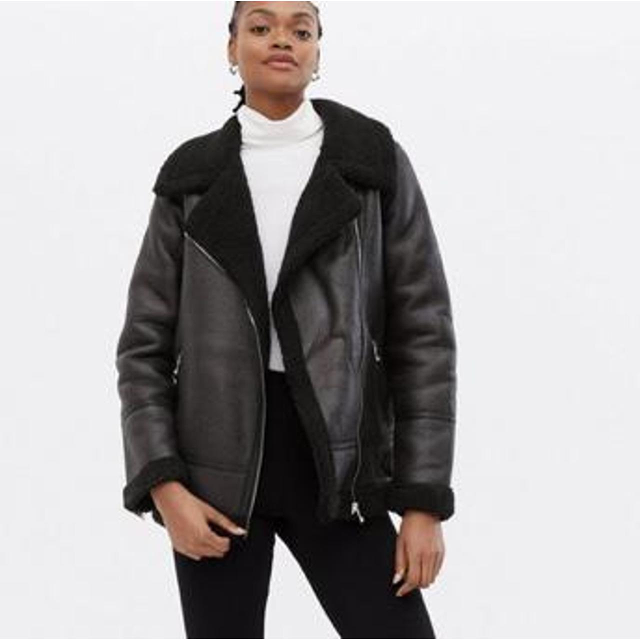 New Look Aviator Jacket • Only worn once- perfect... - Depop