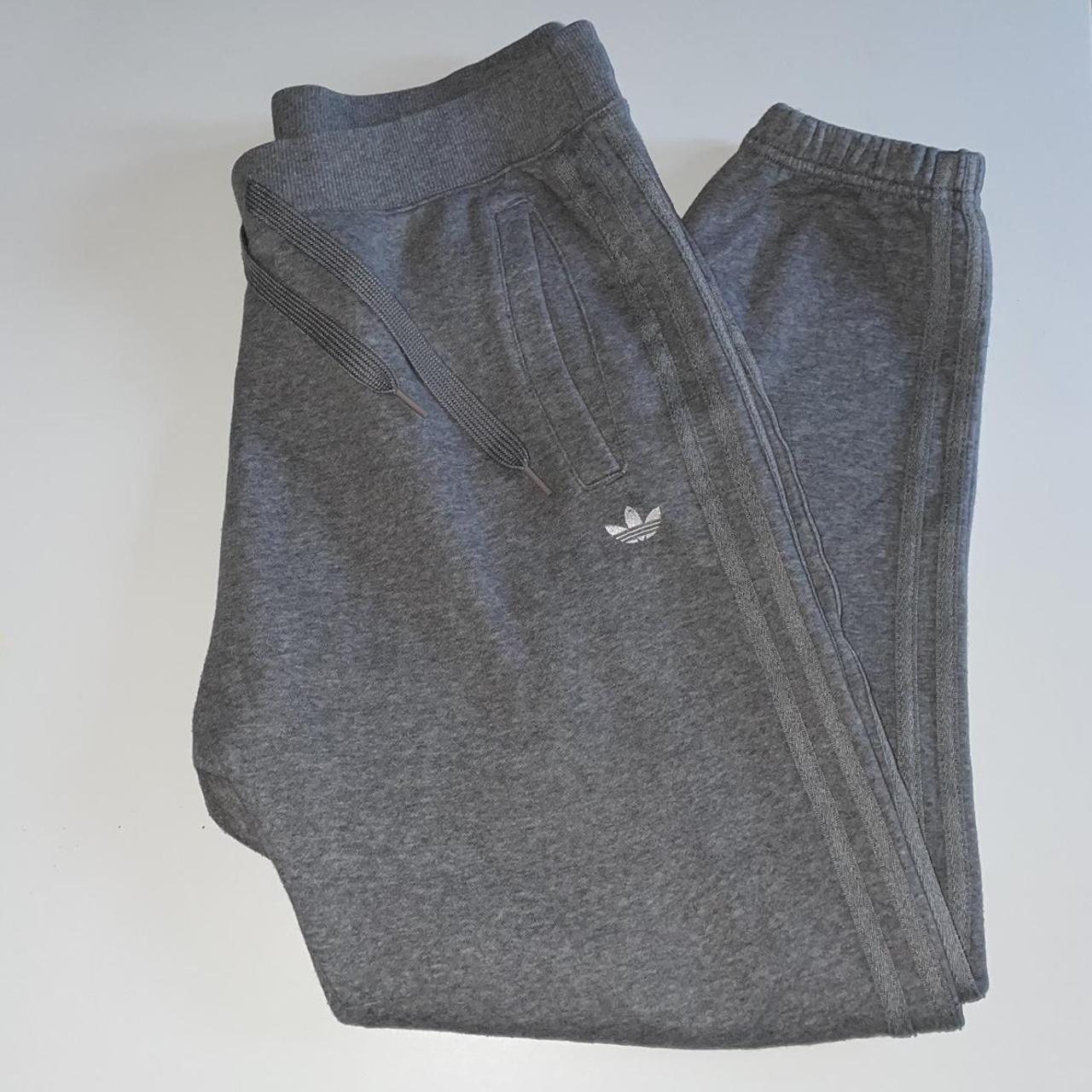 Men’s Large Grey Adidas Tracksuit Bottoms Bottoms... - Depop