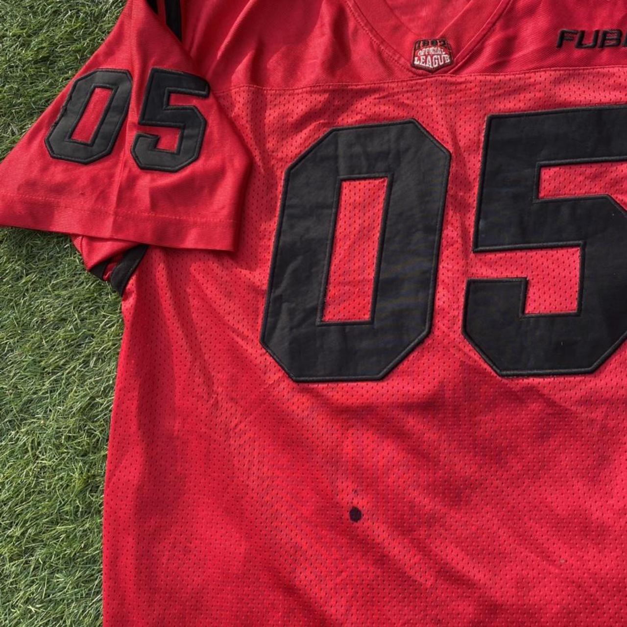 VINTAGE 90’s FUBU team Jersey! Bright vibrant red... - Depop