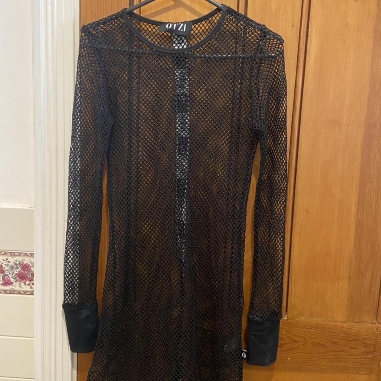 🌚🌚 ÖTZI - MESH NET DRESS 🌚🌚 S/M $15 #festival... - Depop