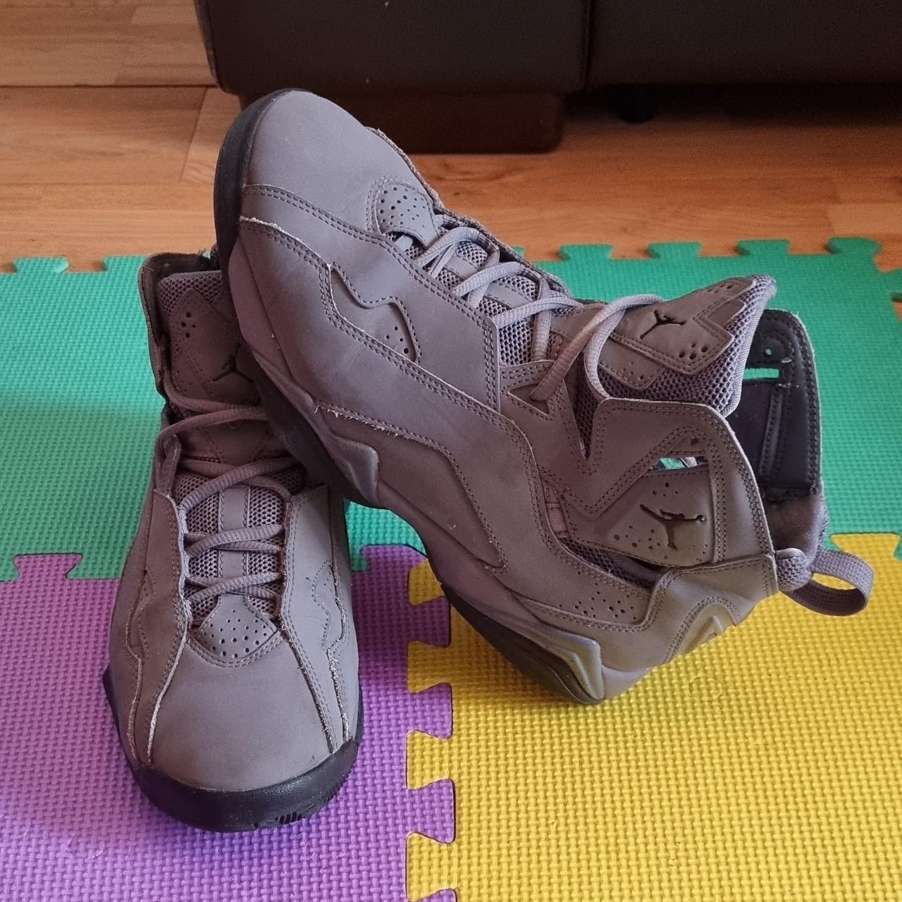Jordan True Flight Cool Grey Black Size... - Depop