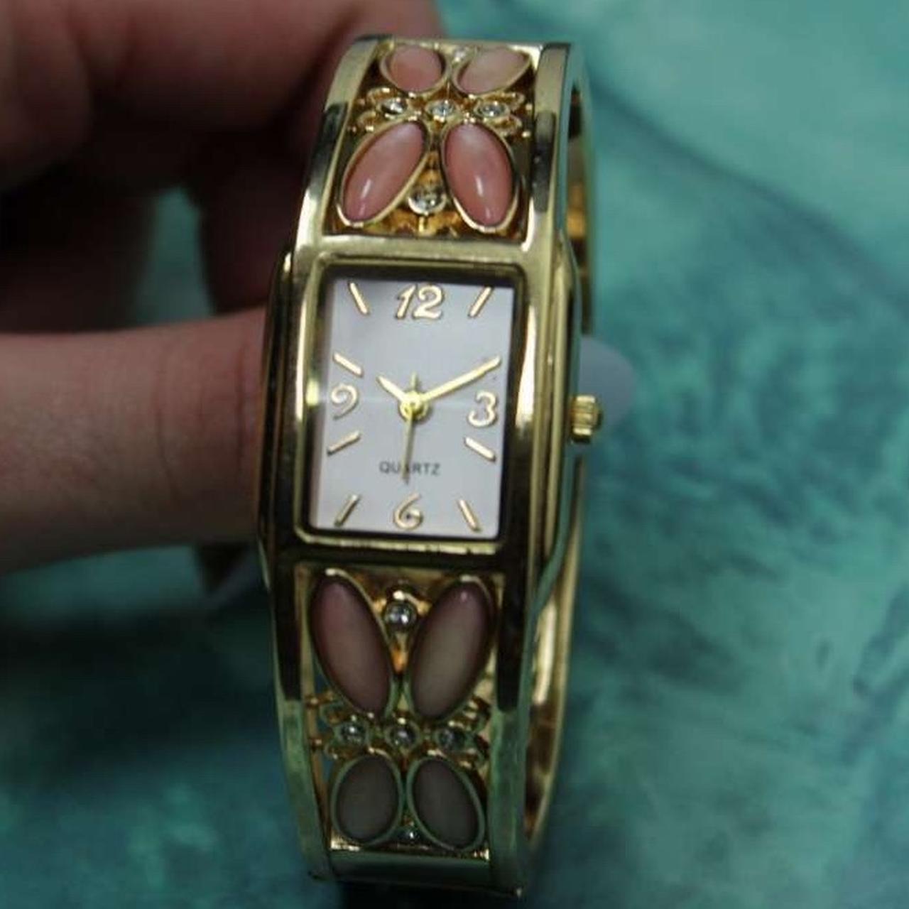 Gold and pink clasp watch Gorgeous watch with... - Depop
