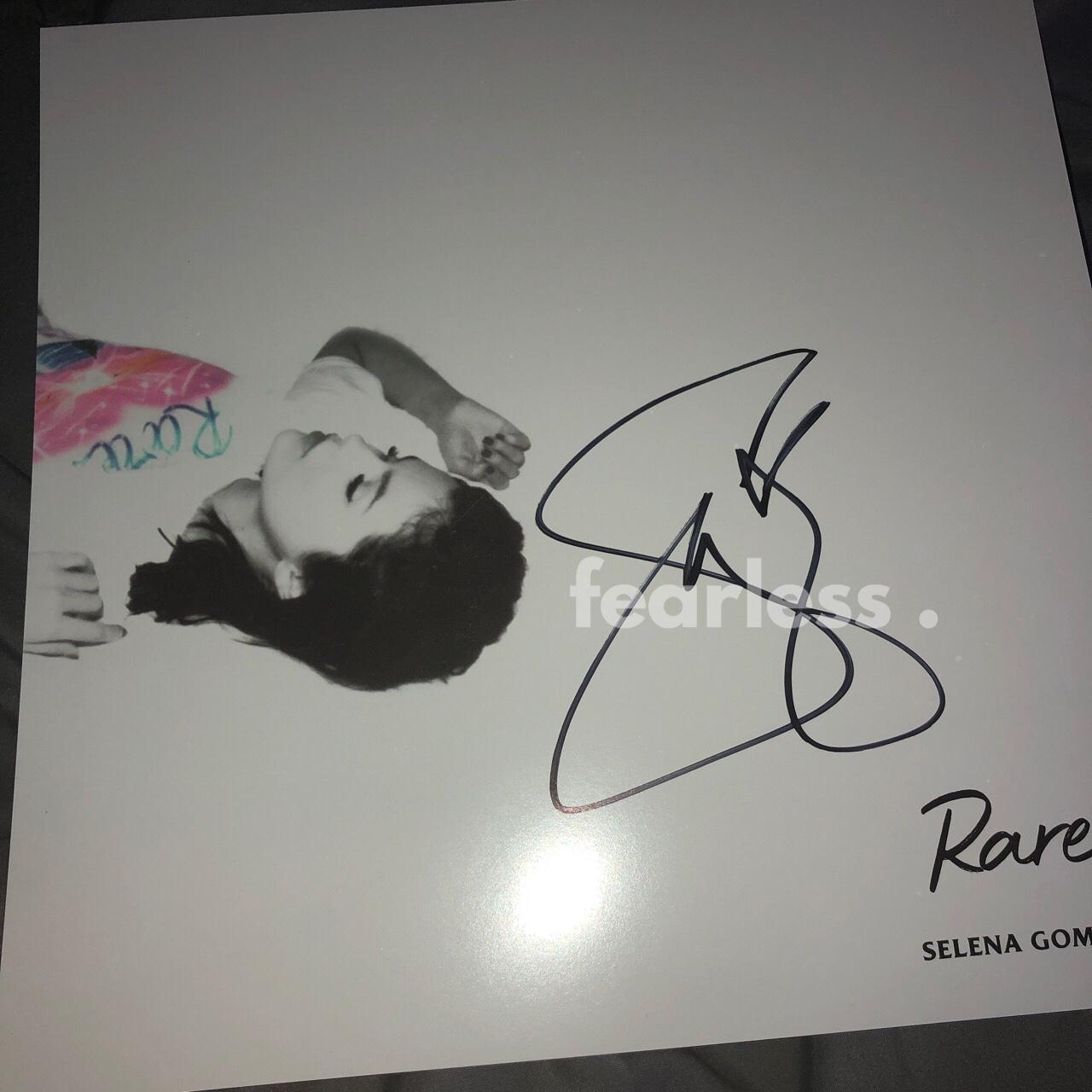 Selena Gomez “Rare” Signed 12x12 Lithograph poster &... - Depop