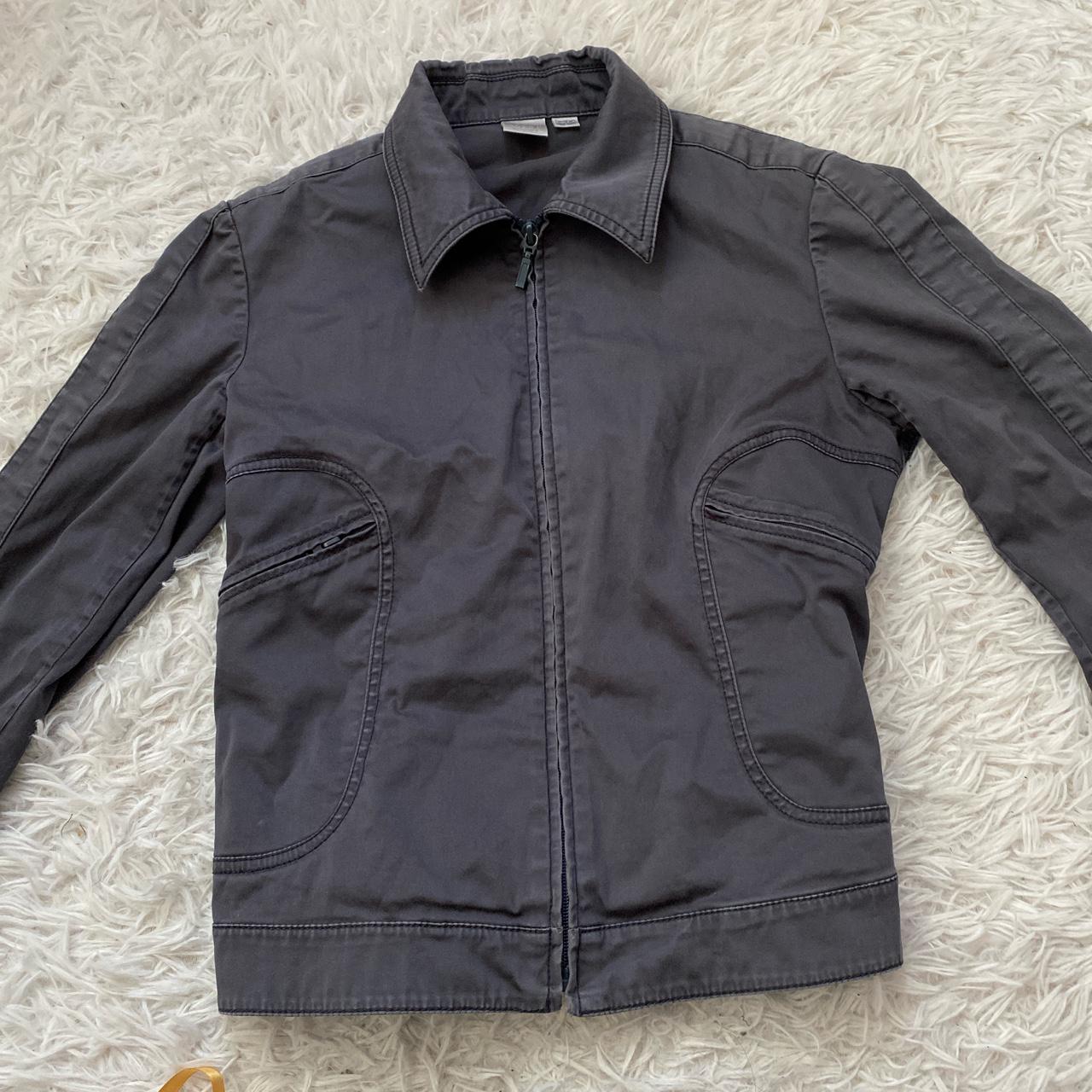DKNY Dark grey workers jacket!! Fits xs-s, I didnt... - Depop