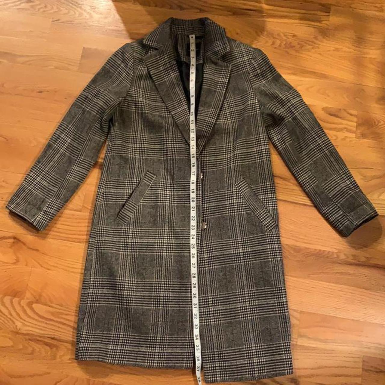 ASOS New Look plaid check pea coat Love the... - Depop