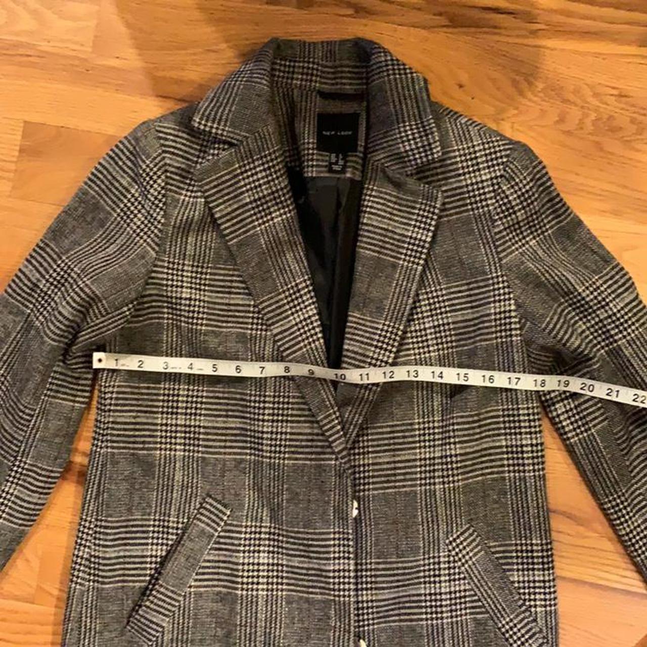 ASOS New Look plaid check pea coat Love the... - Depop