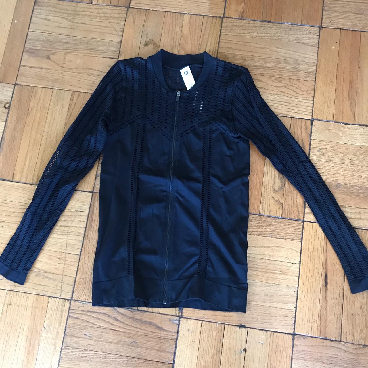Fabletics Black Long Sleeve Zip Jacket - Depop