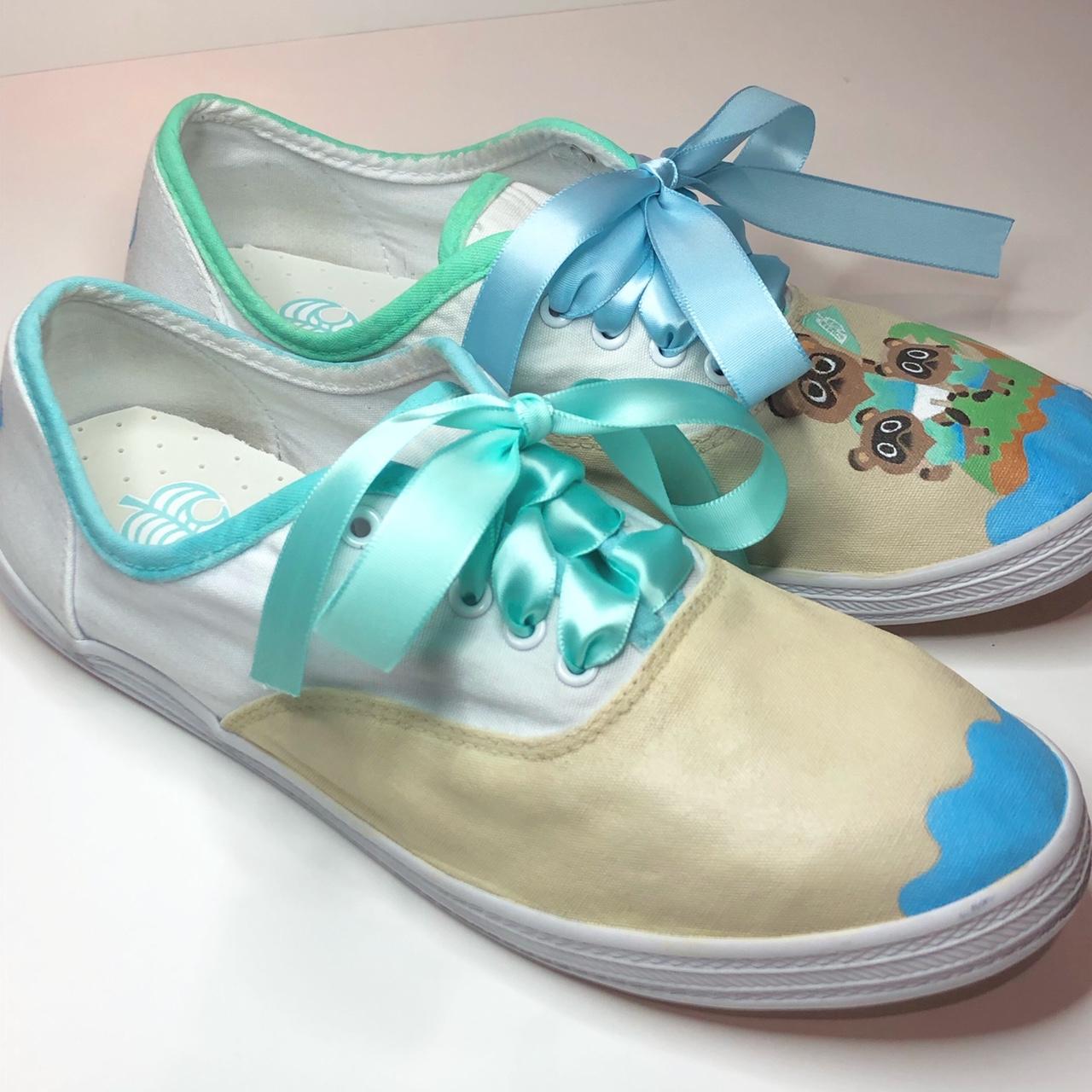 🍃🌼 Animal Crossing Shoes 🌼🍃 • Hand-painted ACNH... - Depop