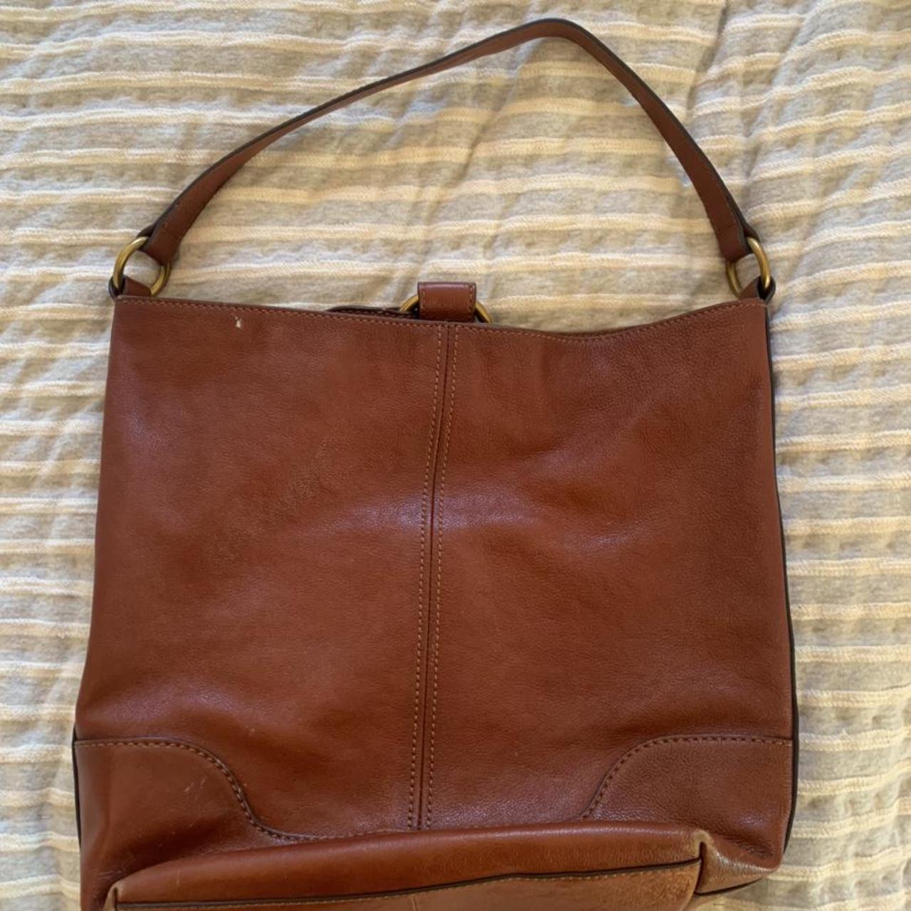 Frye leather purse Perfect condition except a few... - Depop