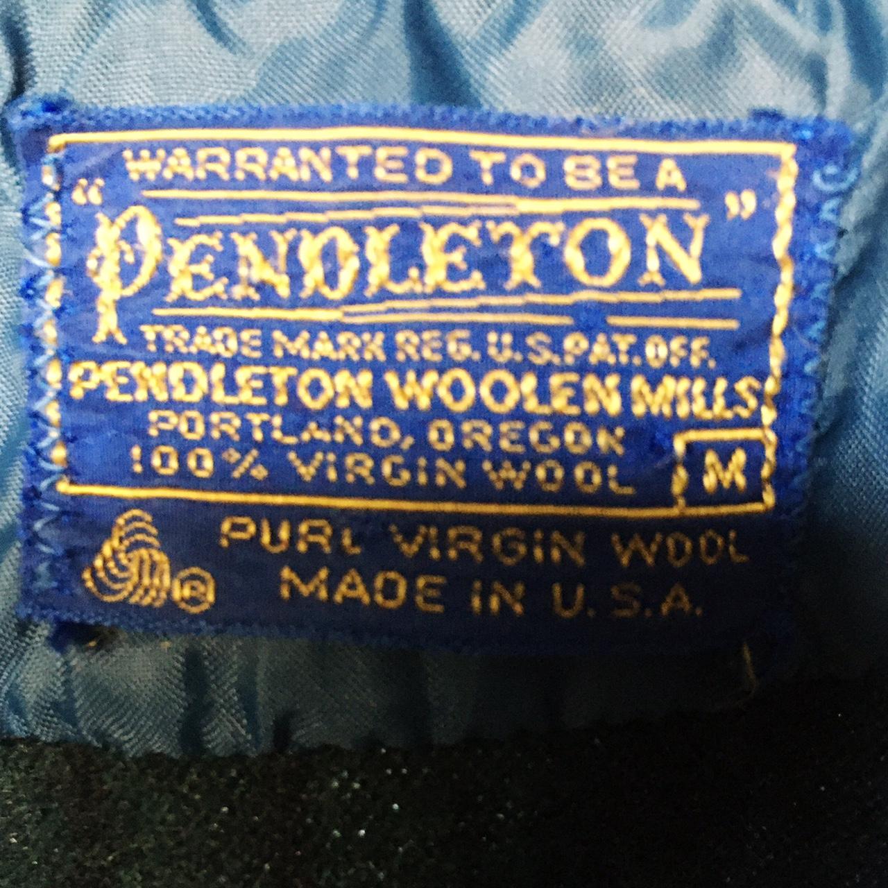 Vintage (50s/60s) Pearl-Snap Blue Plaid Pendleton... - Depop