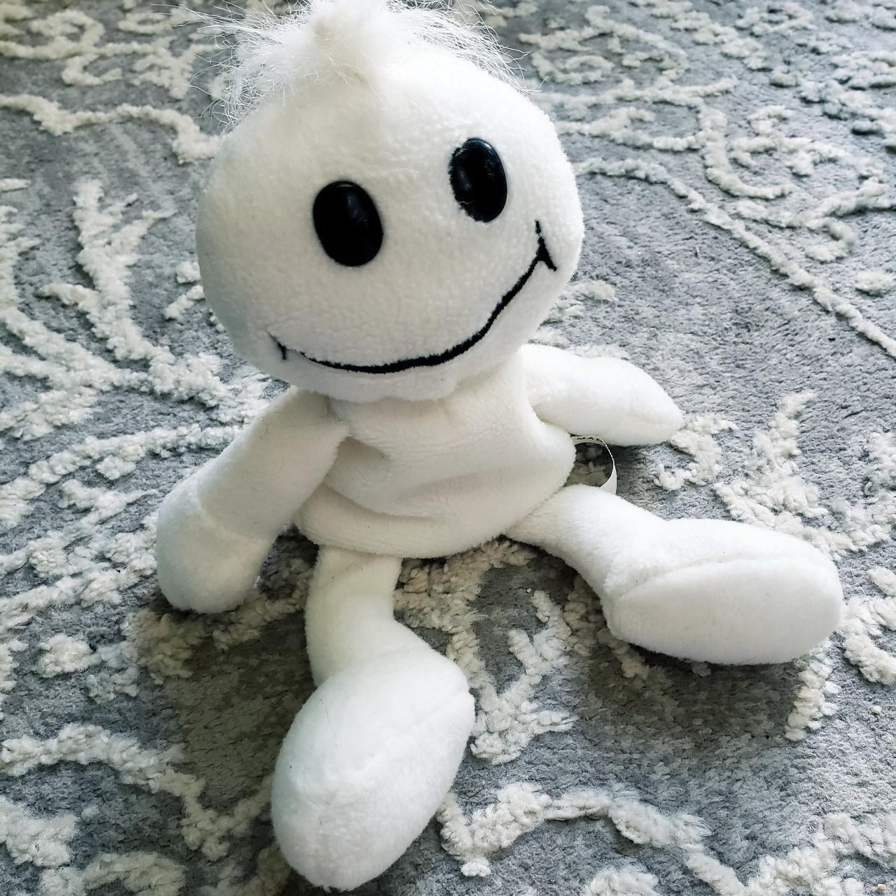 🙂 late 90s smiley face bean bag plush ☮ this dude is... - Depop
