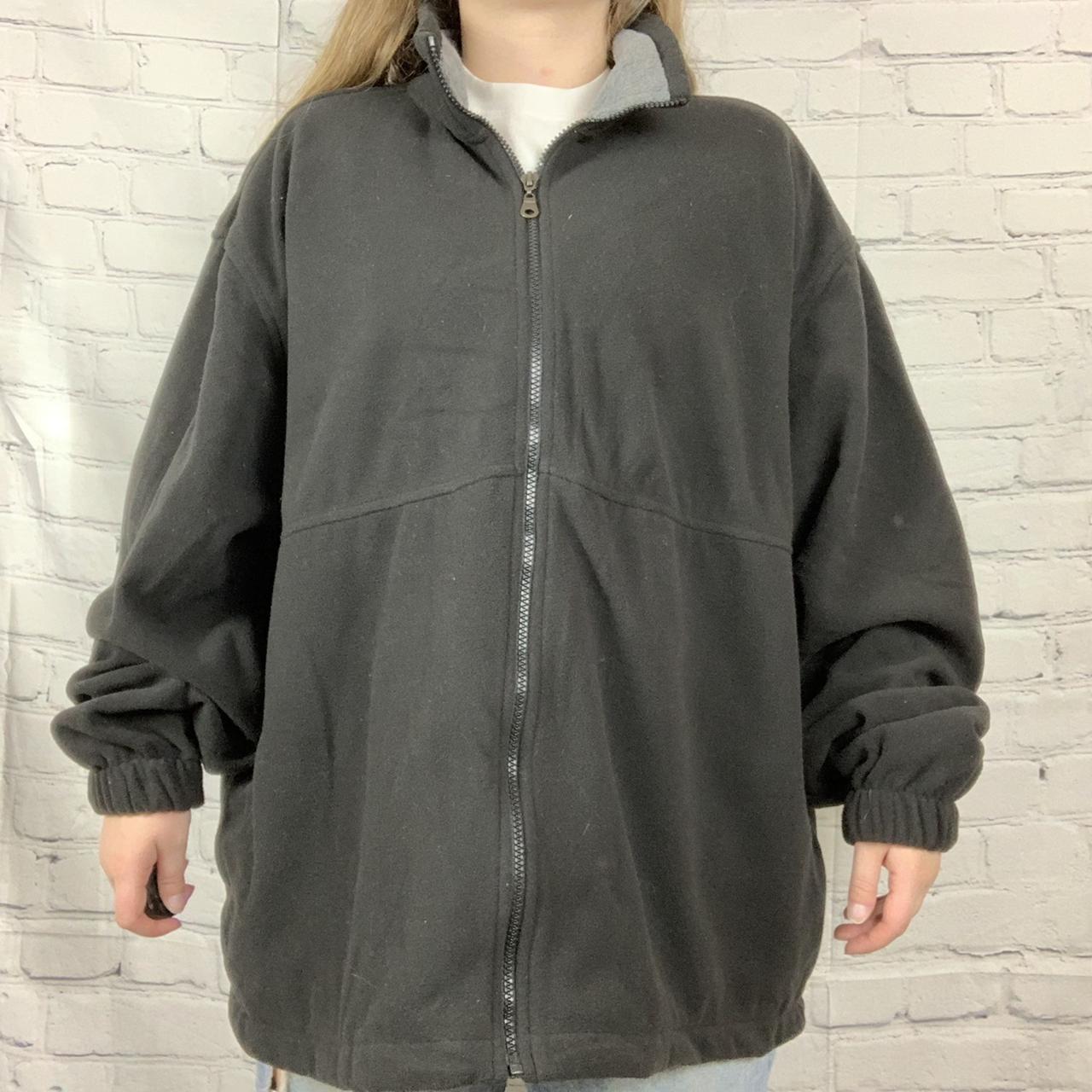 Basic Editions fleece zip up coat. In great... - Depop