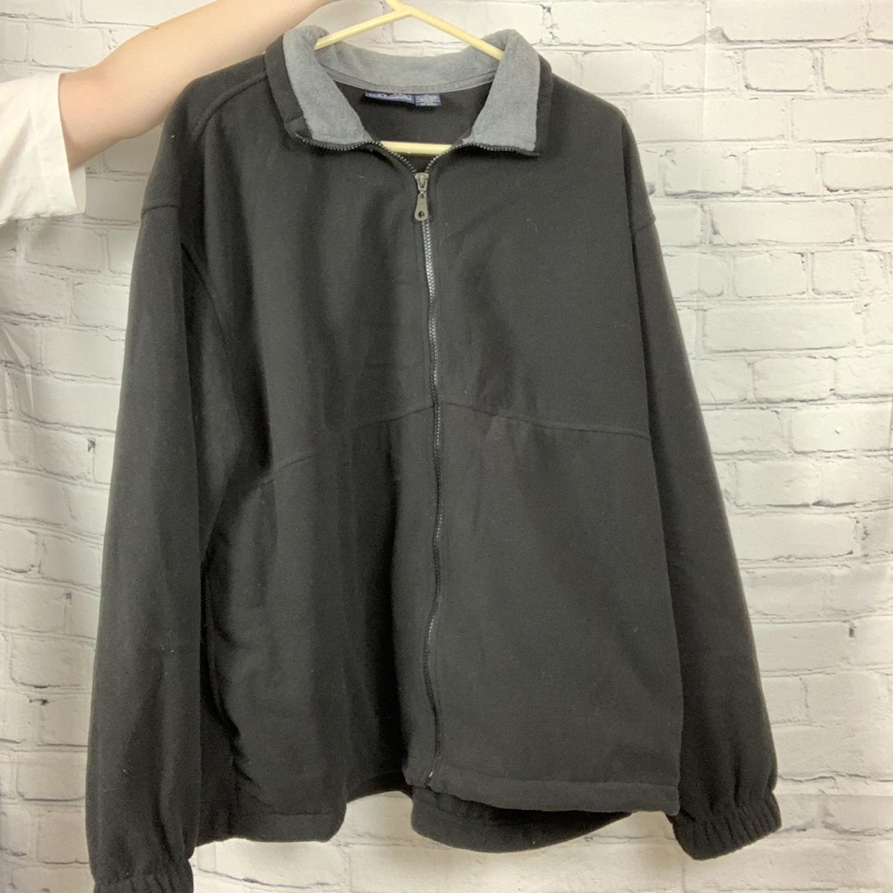 Basic Editions fleece zip up coat. In great... - Depop