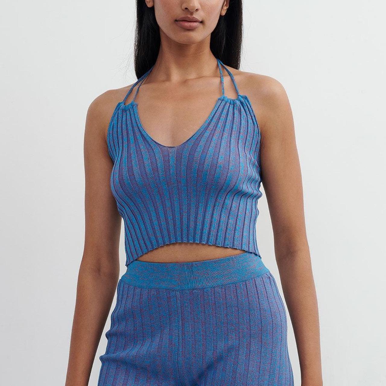 paloma wool block crop top size medium. barely work... - Depop