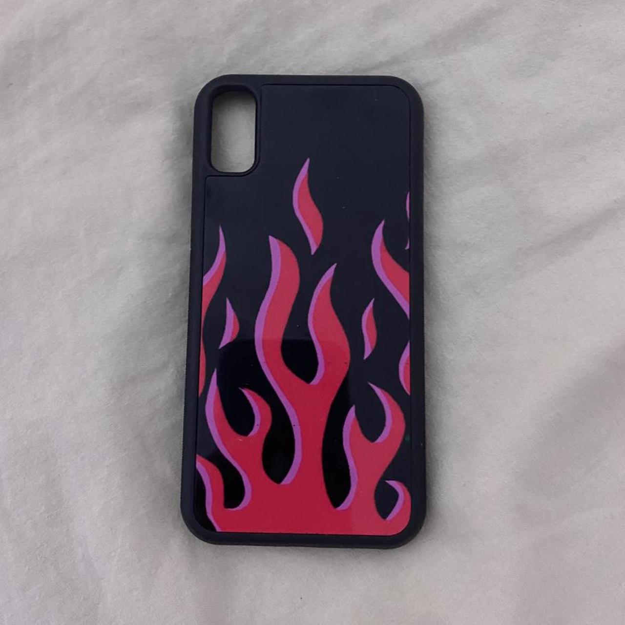 pink flames iphone x/xs case ! similar to the... - Depop