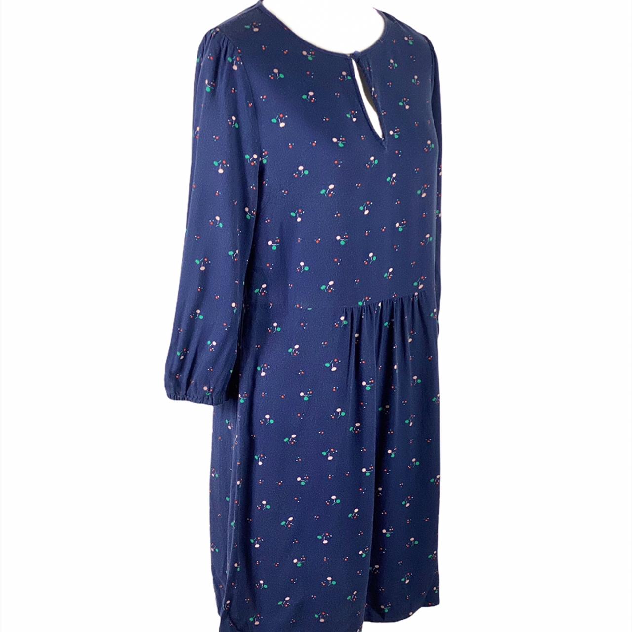 Lovely navy blue, smock style dress by Boden in a... - Depop