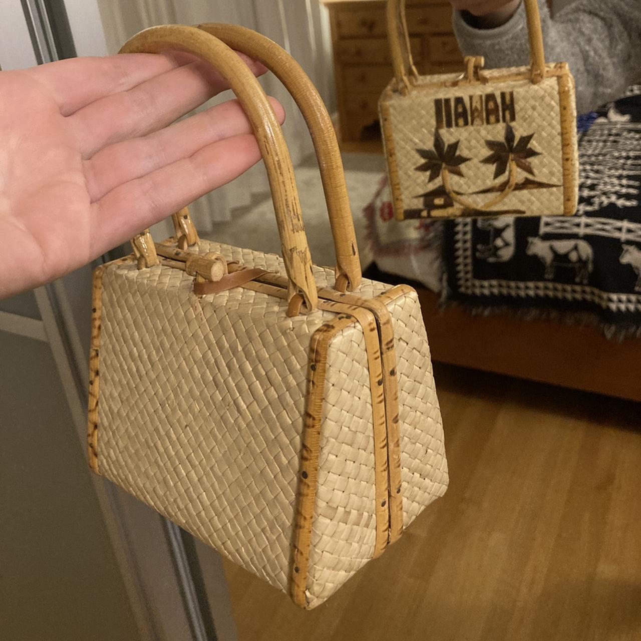 The cutest Hawaiian bamboo mini purse. Has a few... - Depop