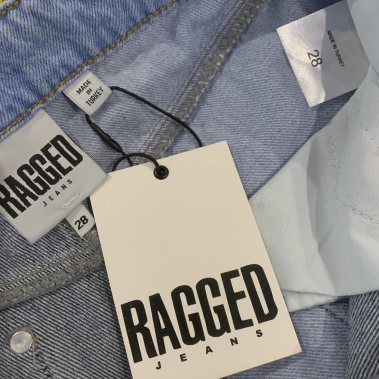 The Ragged Priest Women's Blue and Navy Jeans | Depop