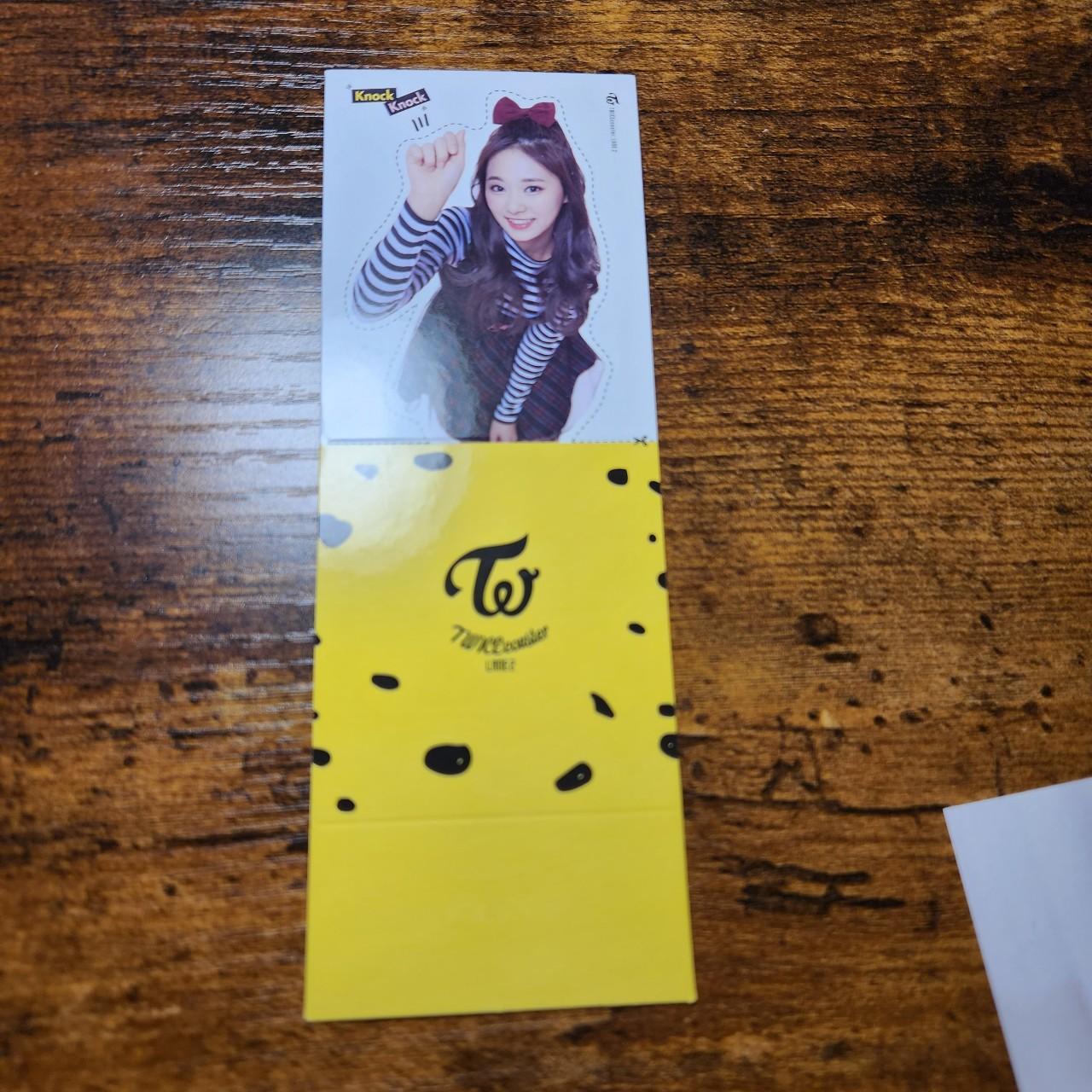 twice 'twice coaster' tzuyu bookmark ️ - ... - Depop