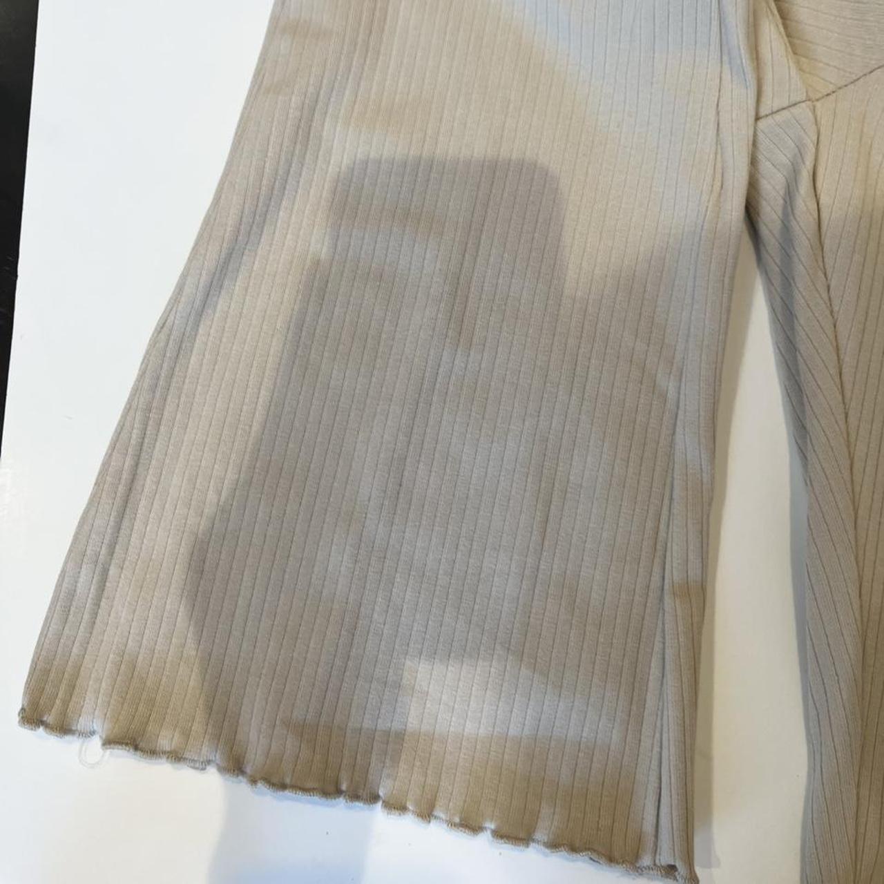 NWT Cotton on ribbed cream flared leggings! In... - Depop