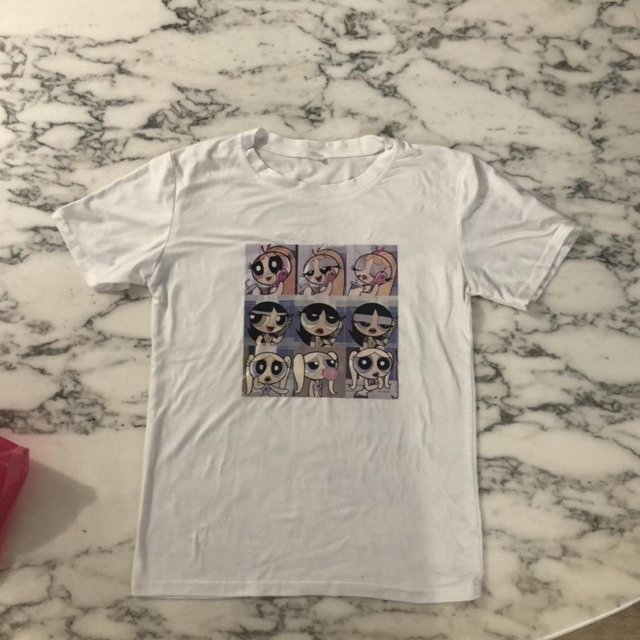 powerpuff girls graphic t shirt worn twice perfect... - Depop