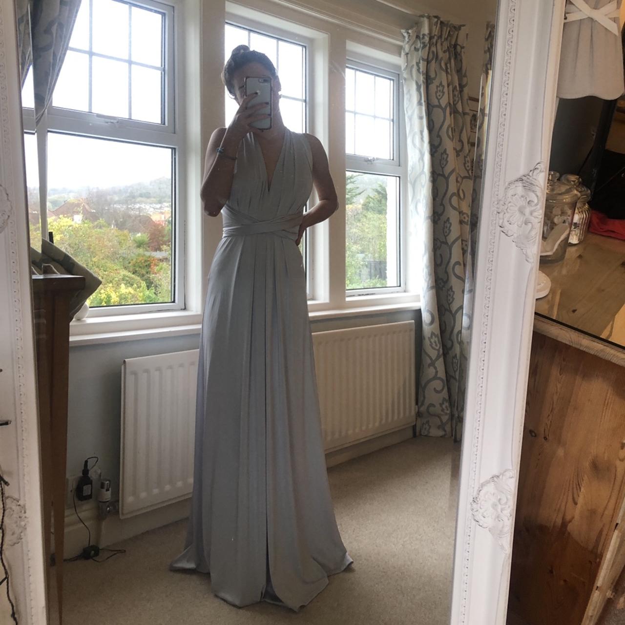 The most beautiful Monsoon grey/light bluish/silvery... - Depop