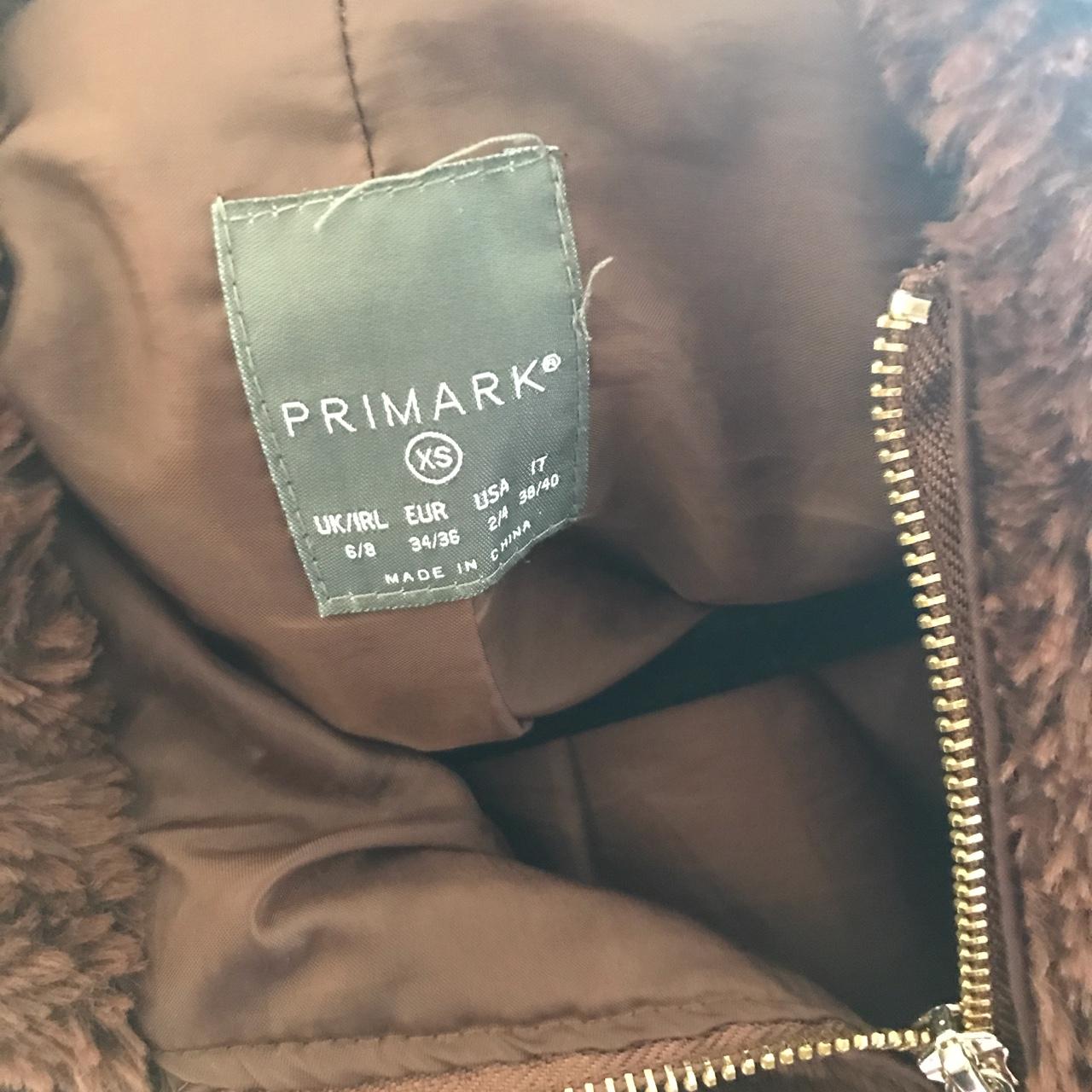 Primark fur / teddy bear jacket Size XS but... - Depop
