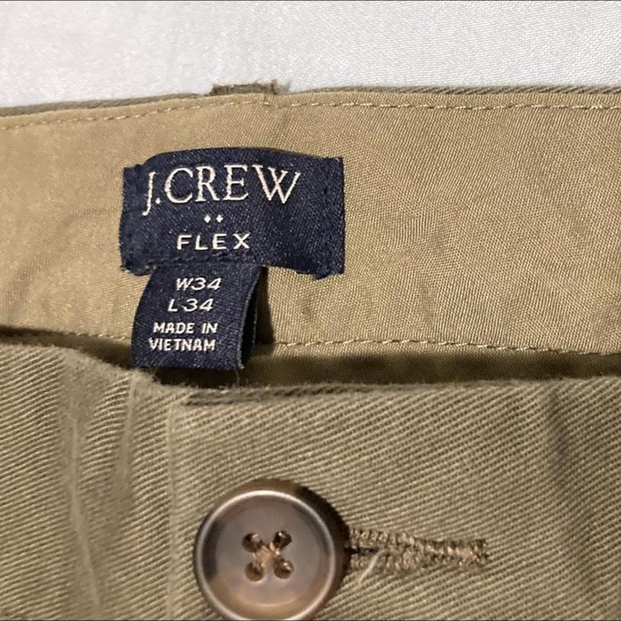Jcrew j.crew j crew pants flex 34 x 34 dark olive... - Depop