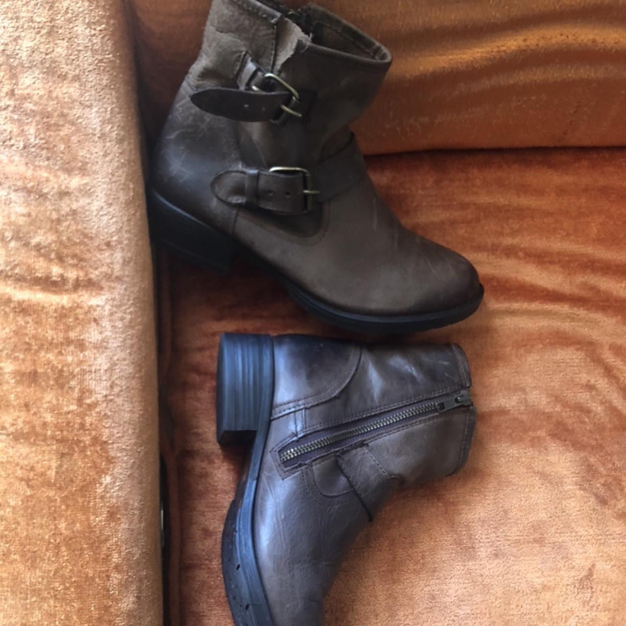 Artisan brand brown buckled booties from DSW. I’ve... - Depop