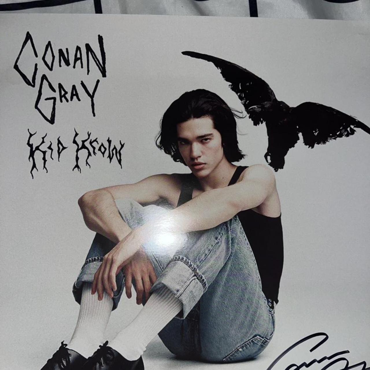 conan gray autographed kid crow album poster... - Depop