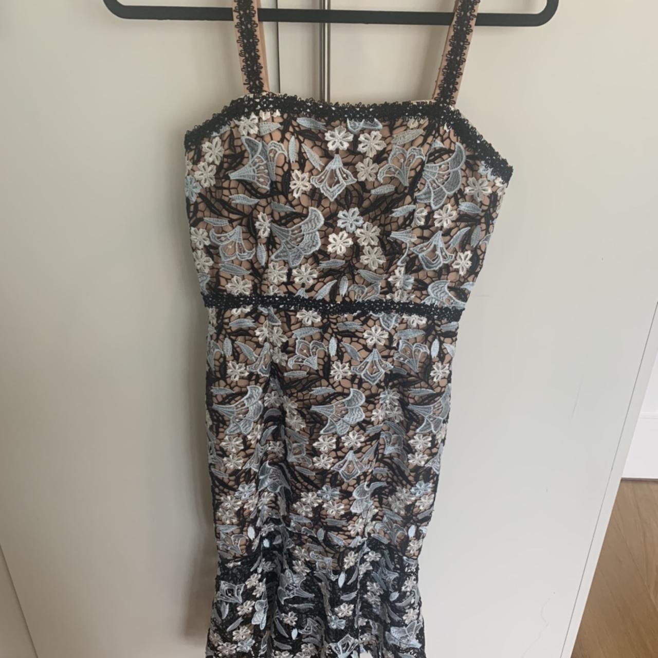 Jarlo London Bette Lace Midi Dress UK10 RRP... - Depop