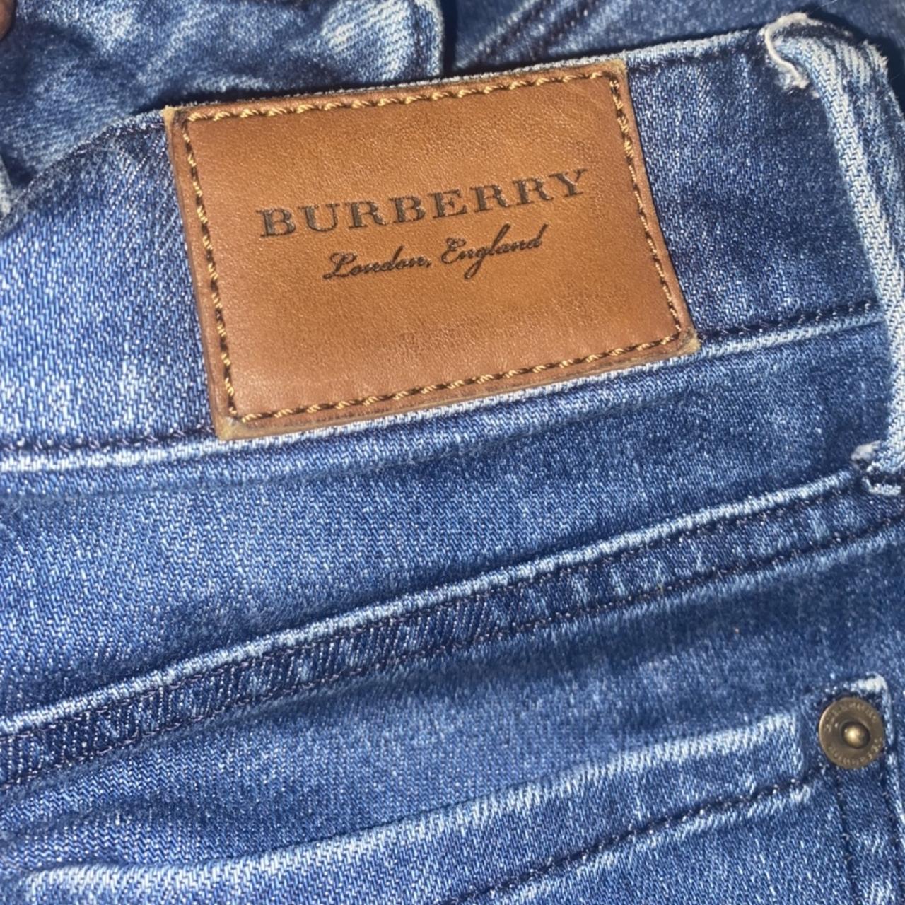Burberry Denim Jeans w Panel Design Beautiful and... - Depop
