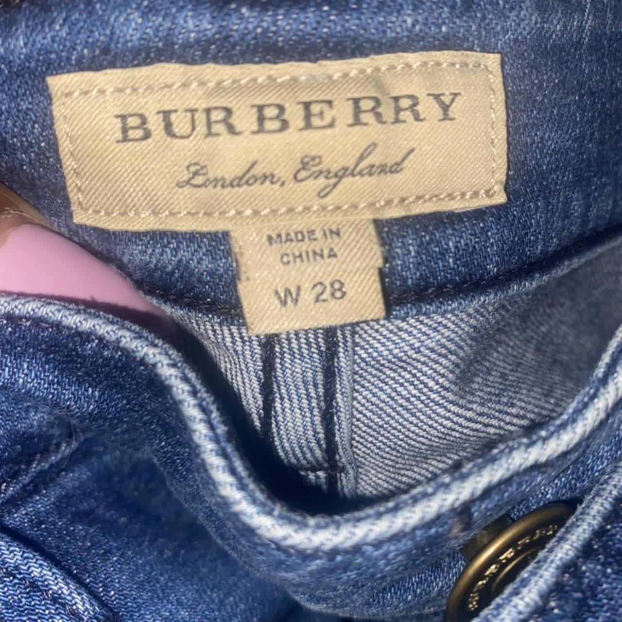 Burberry Denim Jeans w Panel Design Beautiful and... - Depop