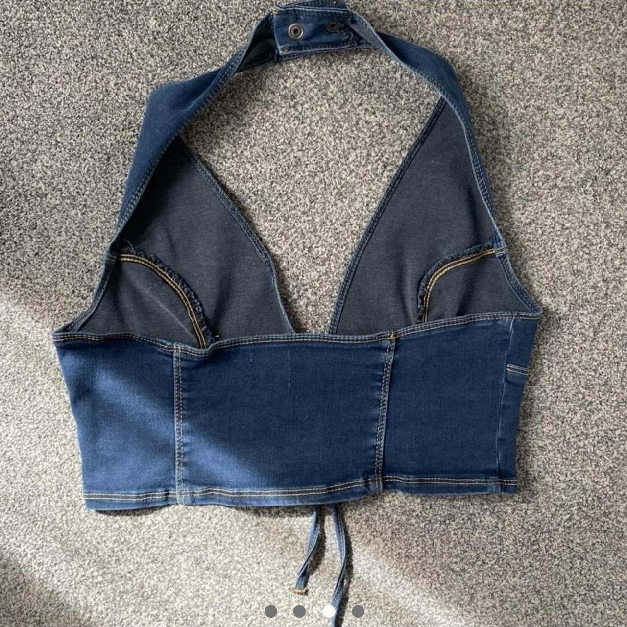 Urban outfitters denim corset vest tp Selling... - Depop