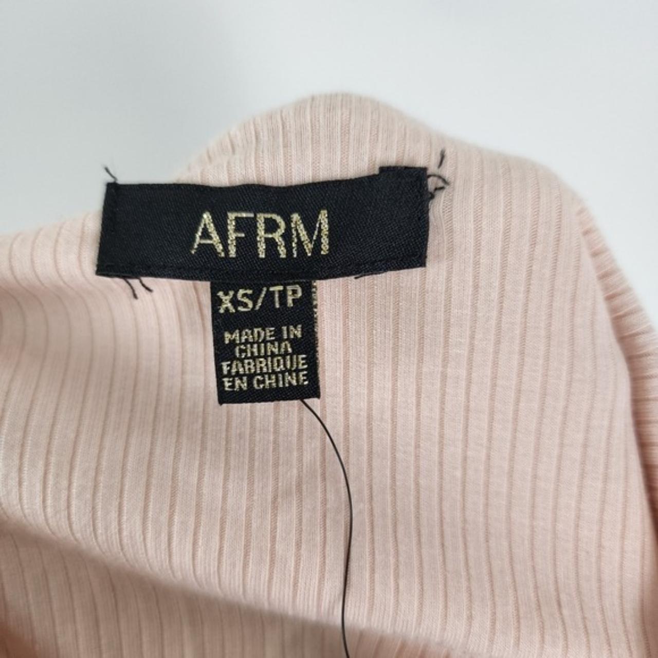 AFRM hara t-back bodysuit top Sz Xs ribbed casual A40 - Depop