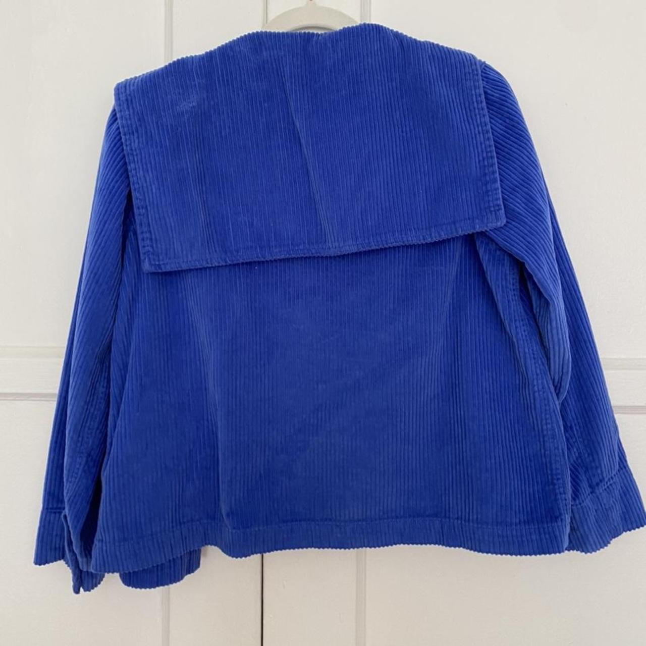 Big Bud Press Blue Corduroy Sailor Jacket Never... - Depop