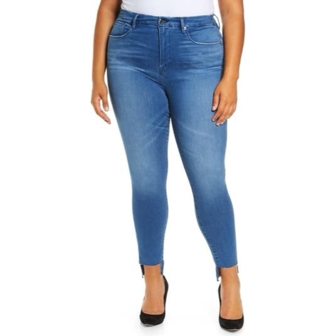 Good American size 18 Good Waist High Waist Step Hem... - Depop