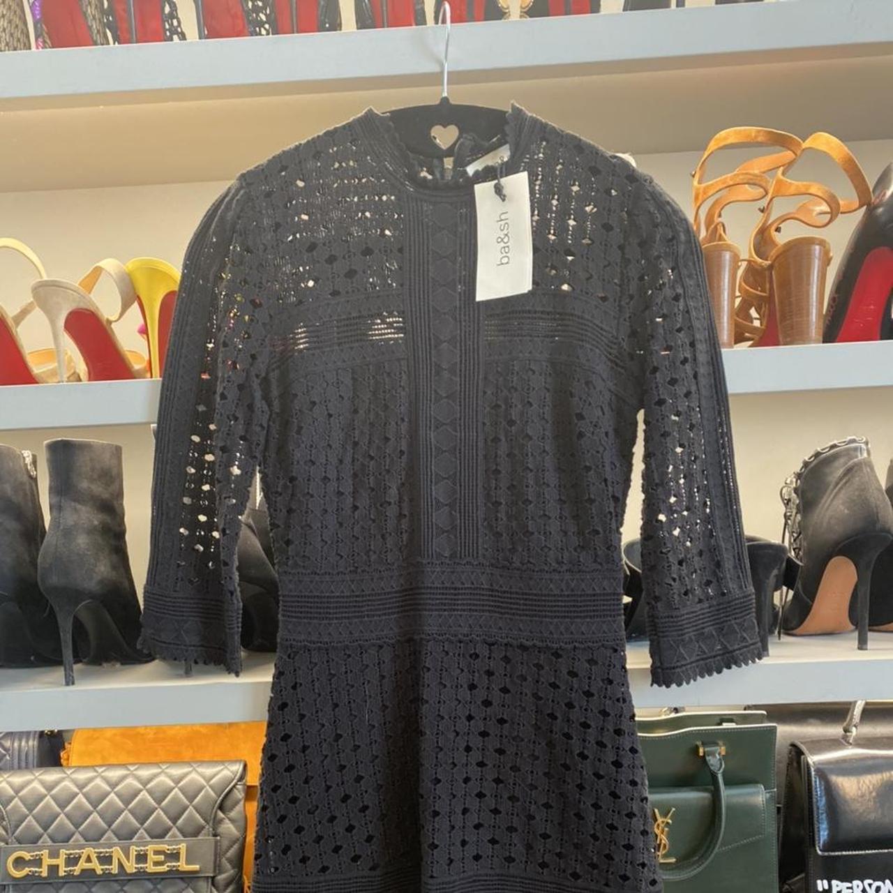 BA&SH ROBE Cocktail Dress in Noire BNWT RRP£415 US... - Depop