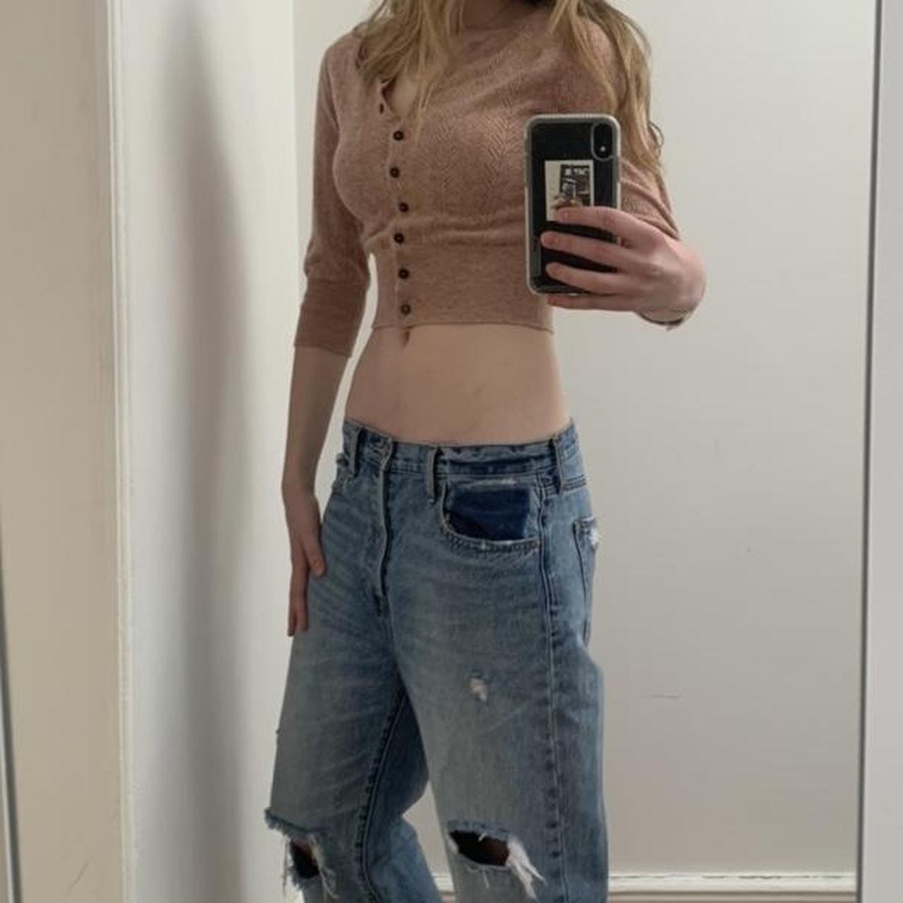 Cutest pale pink Scottish cashmere cardigan💘 perfect... - Depop