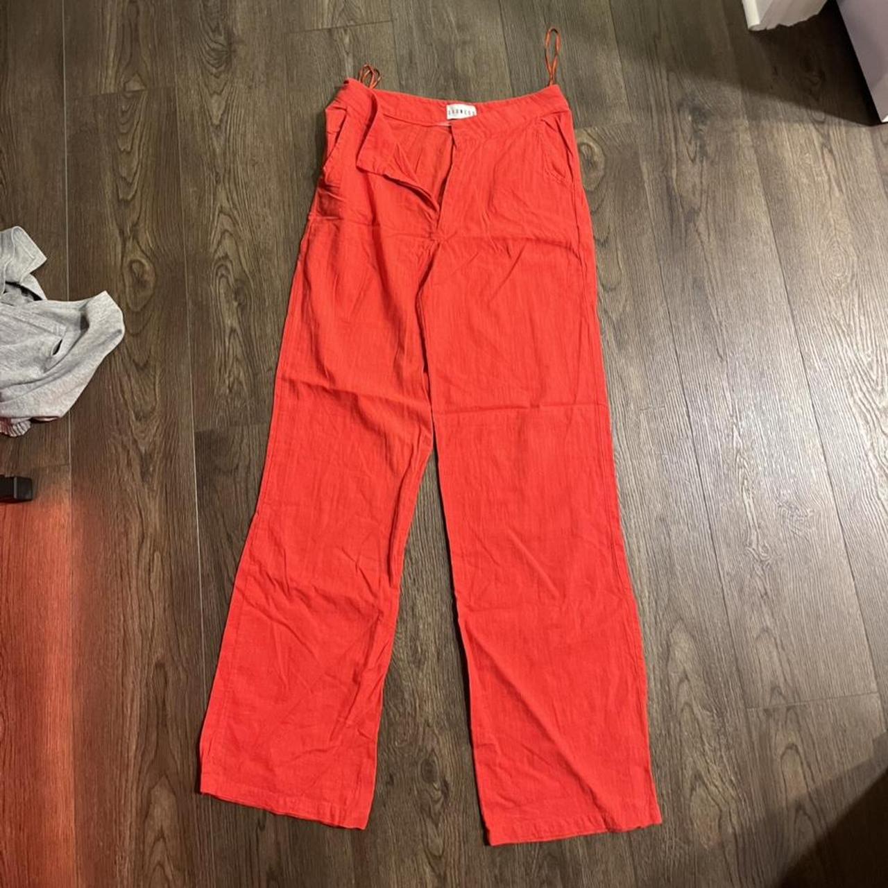 Lioness Women's Red Trousers | Depop