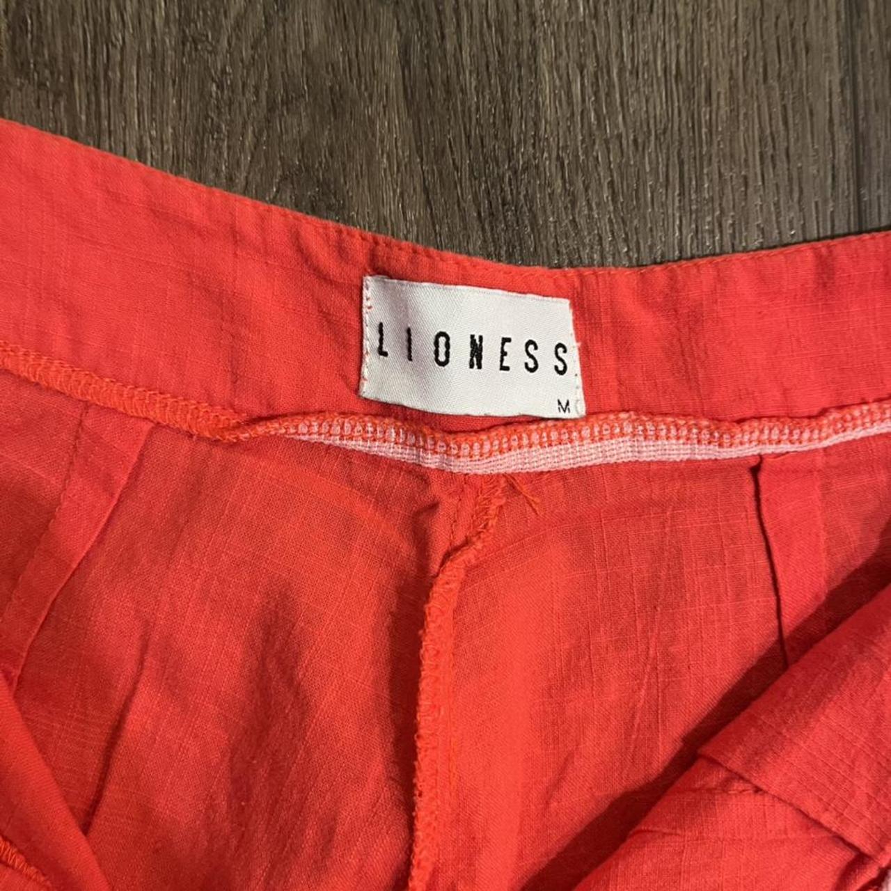 Lioness Women's Red Trousers | Depop