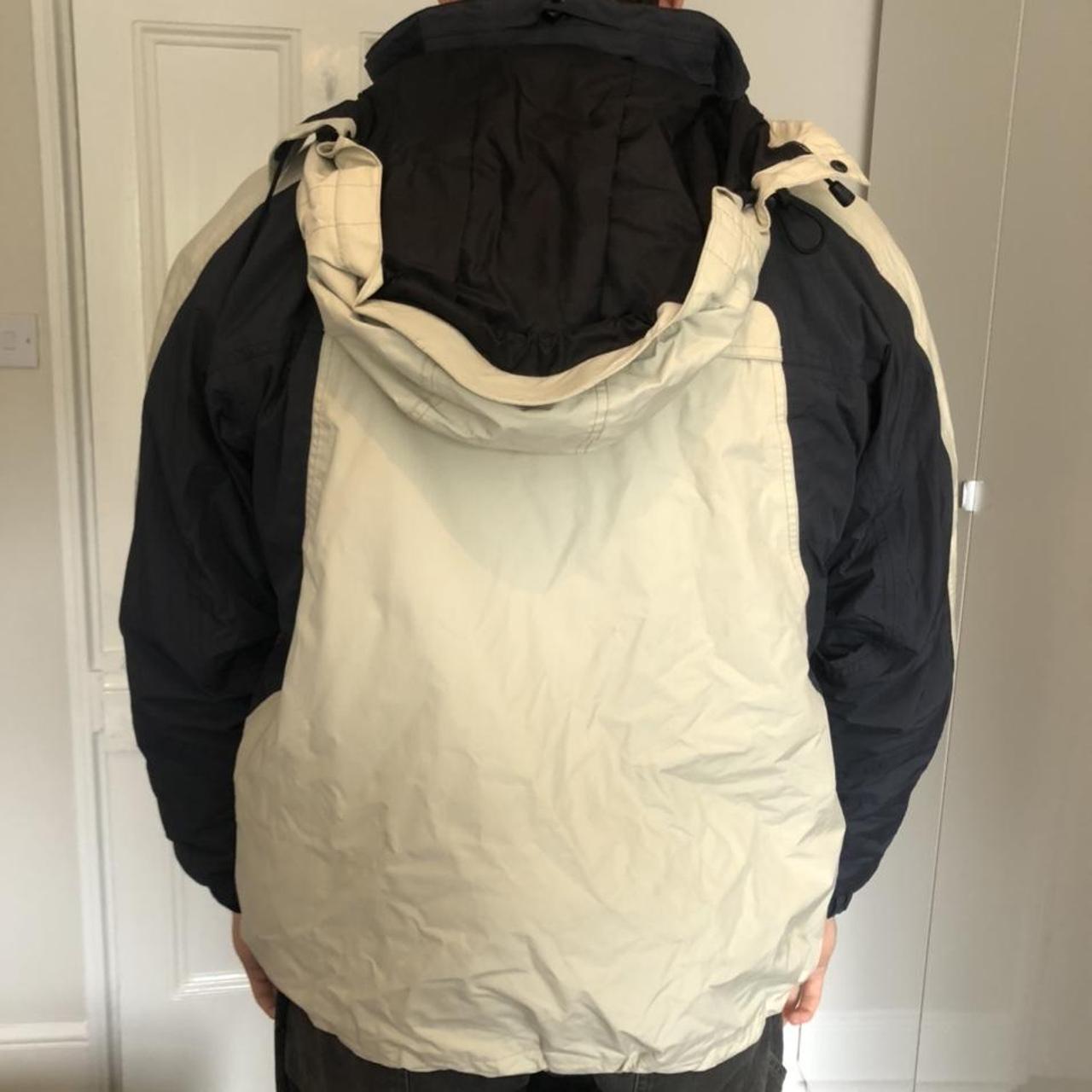 Vintage White stuff mens ski jacket White and blue... | Depop