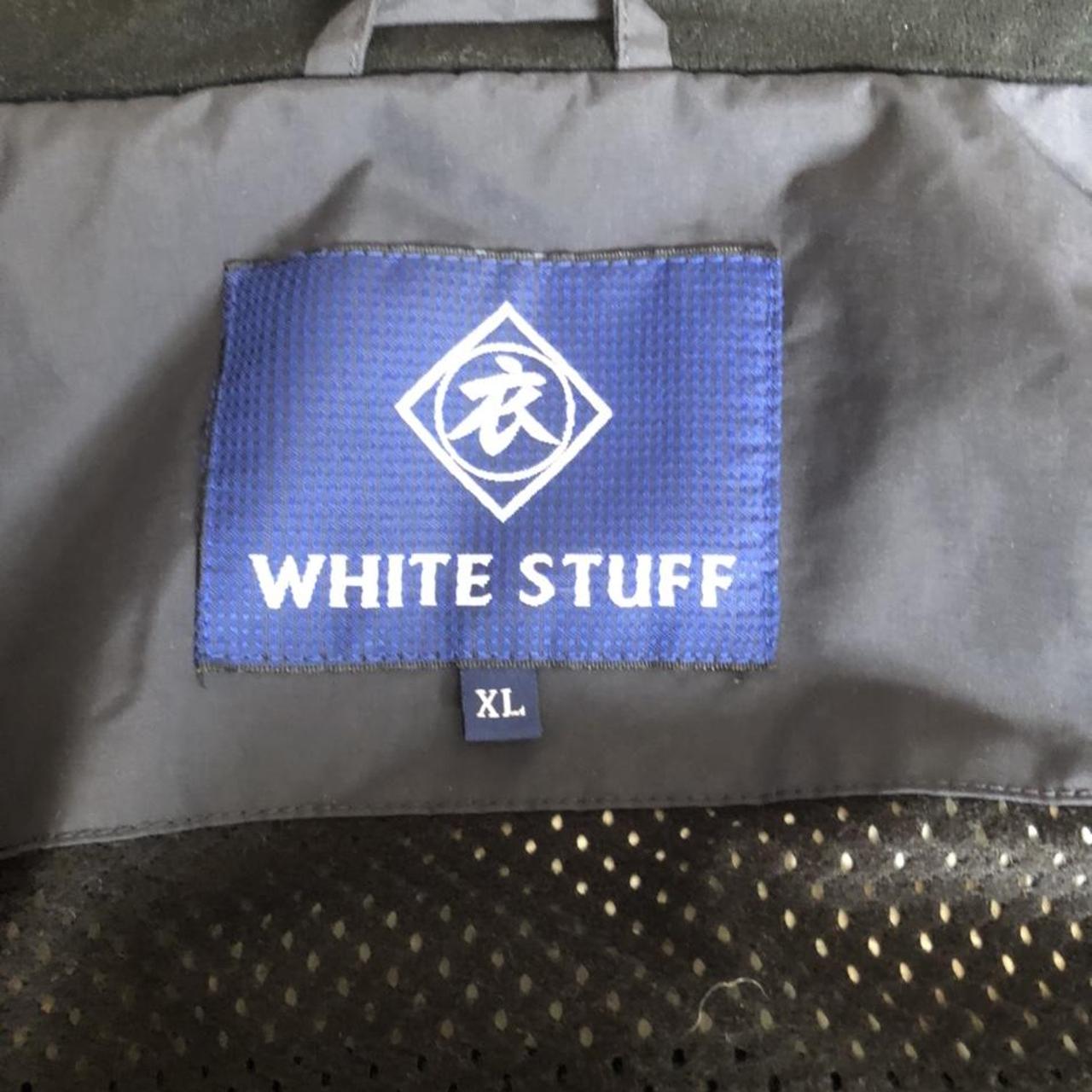 Vintage White stuff mens ski jacket White and blue... | Depop